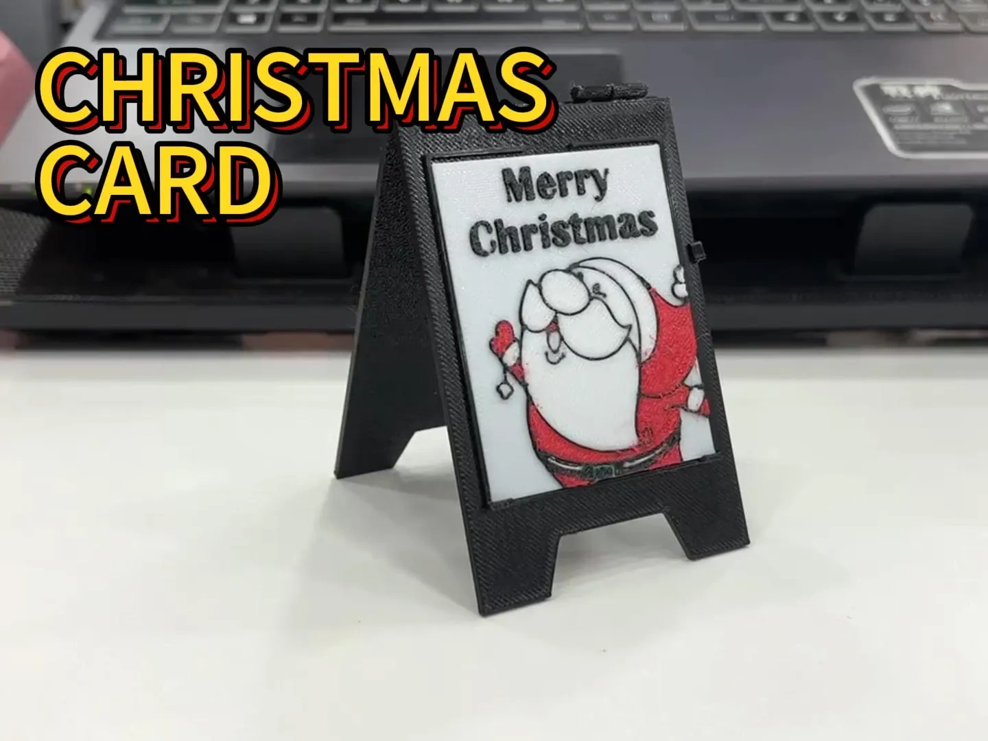 Four Custom Christmas Cards [for Signage Display Stands] by 塑里 - MakerWorld