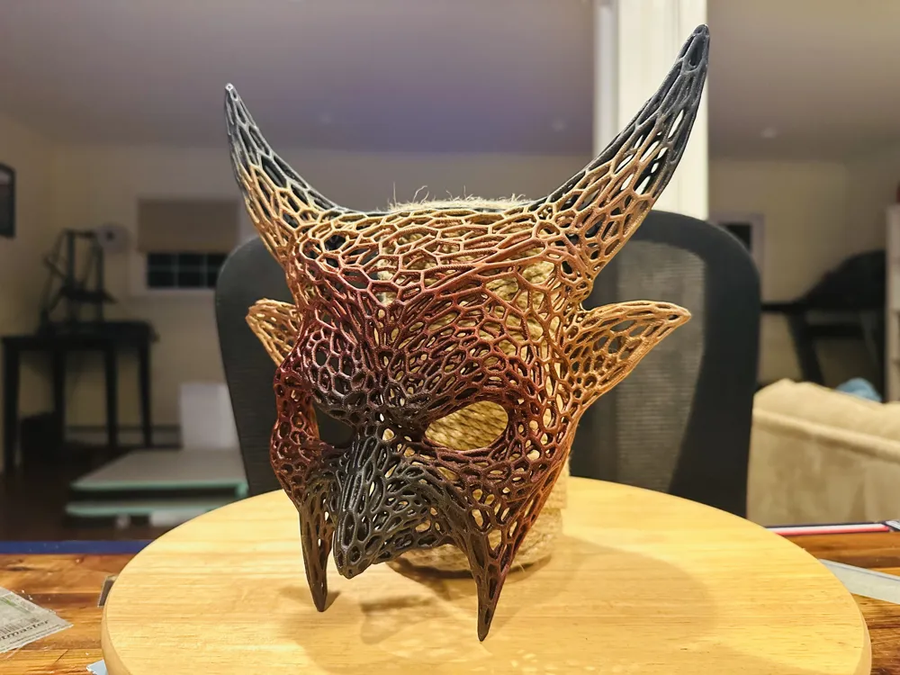 Devilish Witchy Warlockian Gargoyle Halloween Mask by tsandome MakerWorld: Download Free 3D Models