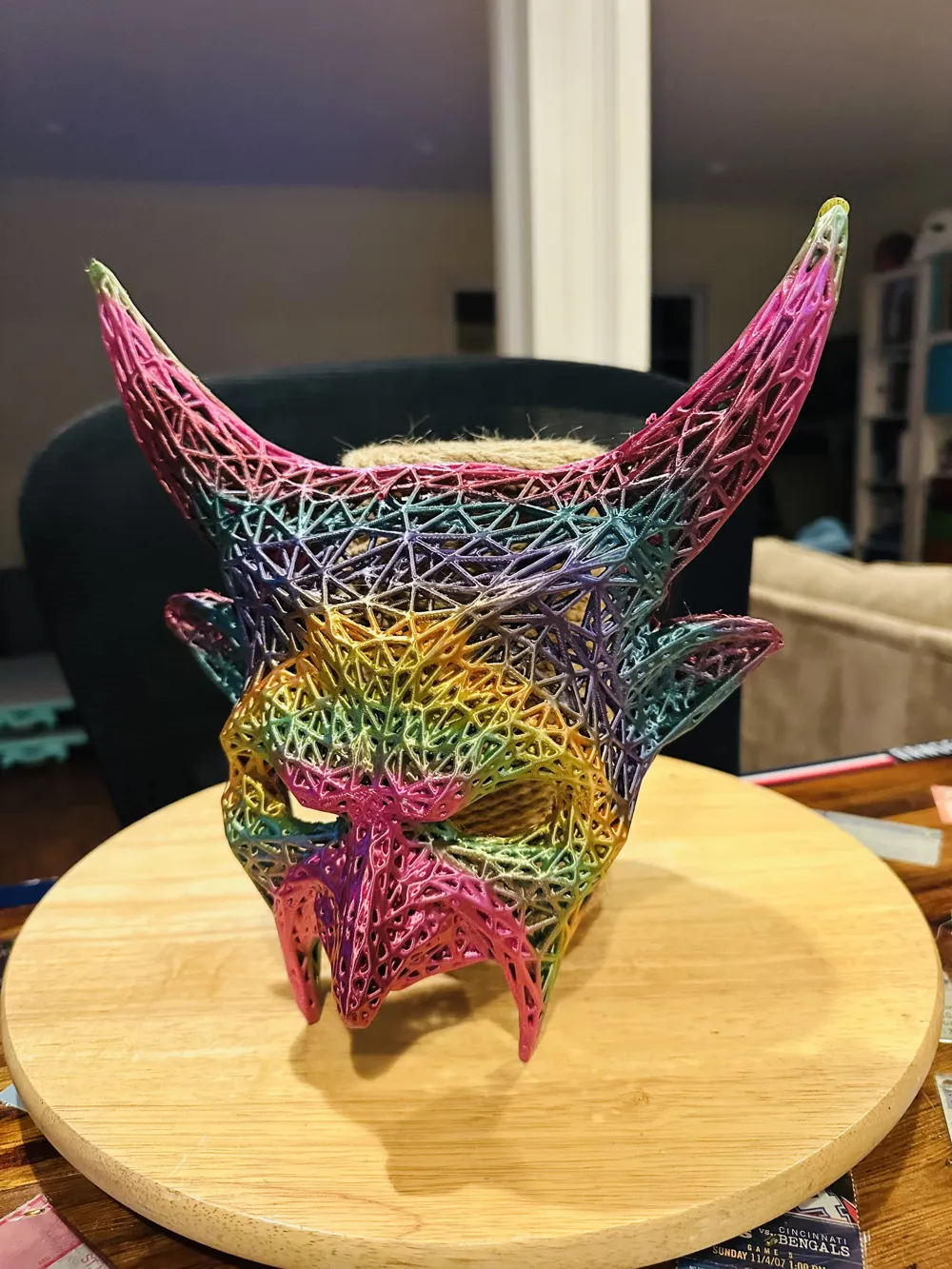 Devilish Witchy Warlockian Gargoyle Halloween Mask by tsandome MakerWorld: Download Free 3D Models