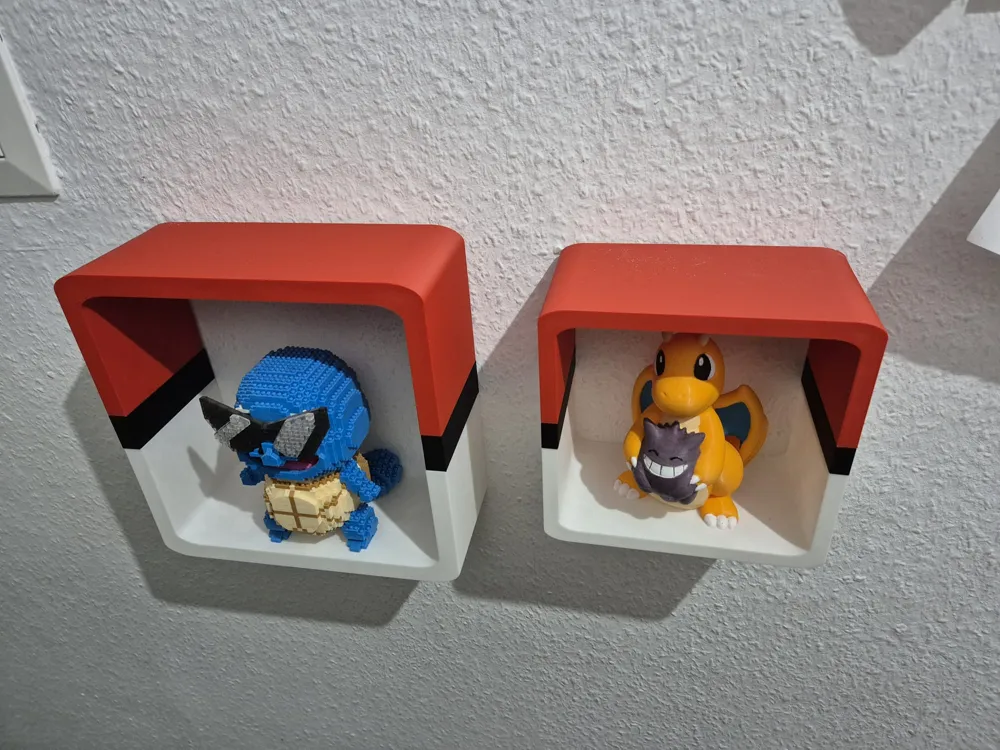 Pokeball Style Shelf by andrew93752 MakerWorld: Download Free 3D Models