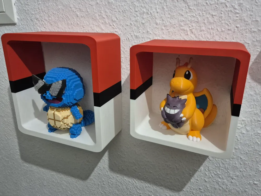 Pokeball Style Shelf by andrew93752 MakerWorld: Download Free 3D Models