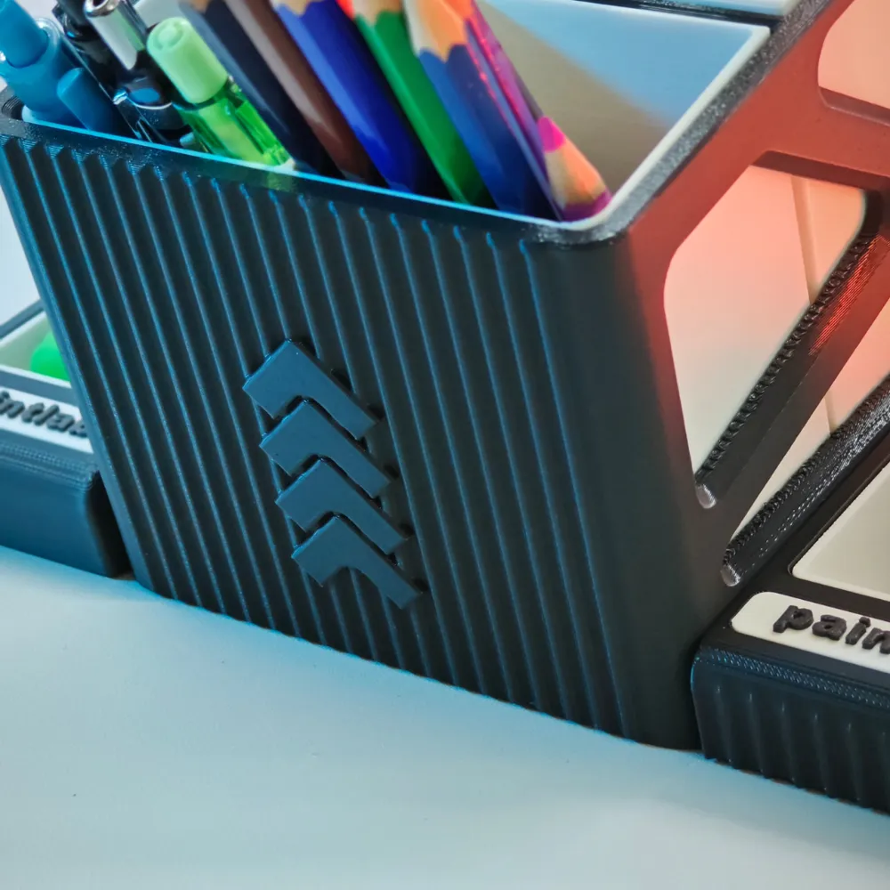 Desk Organizer Penholder by 3D Paint Lab MakerWorld: Download Free 3D ...