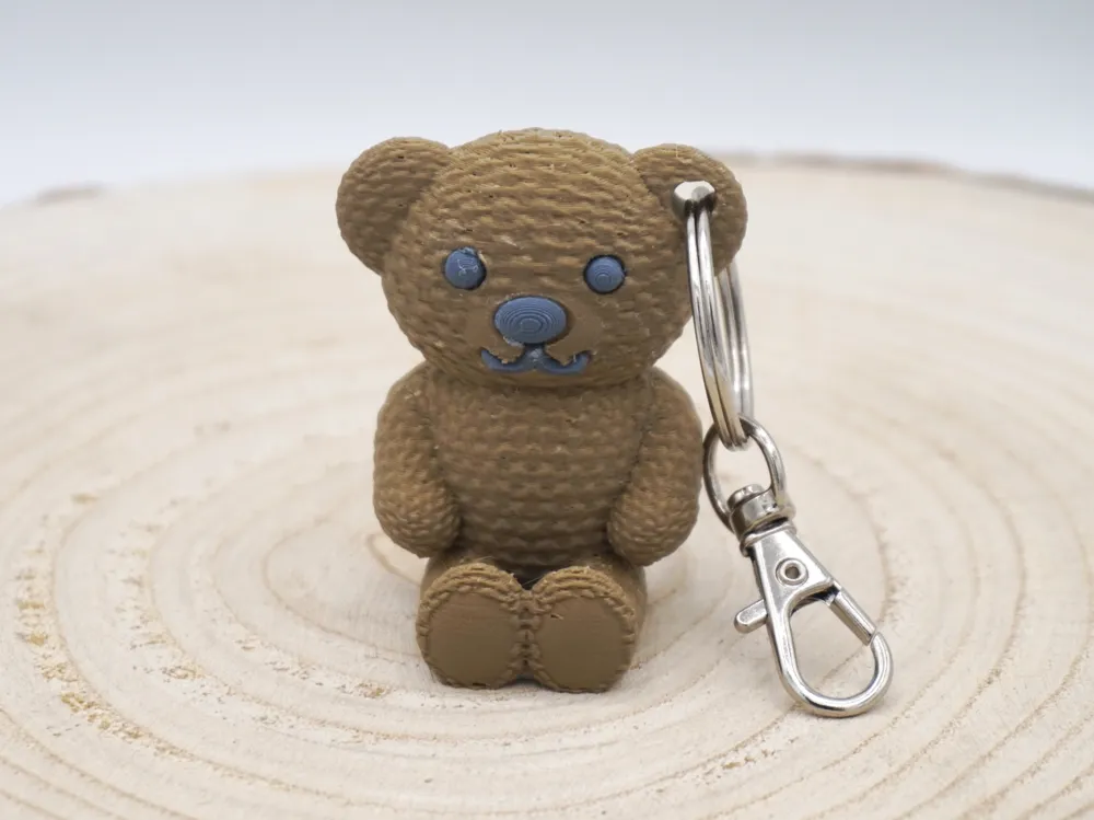 Your Knitted Teddy Bear Keychain by FirleDesign MakerWorld: Download ...