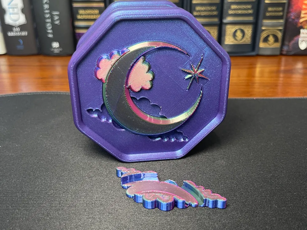 Celestial Moon & Cloud Trinket Box by Pages & Projects MakerWorld ...