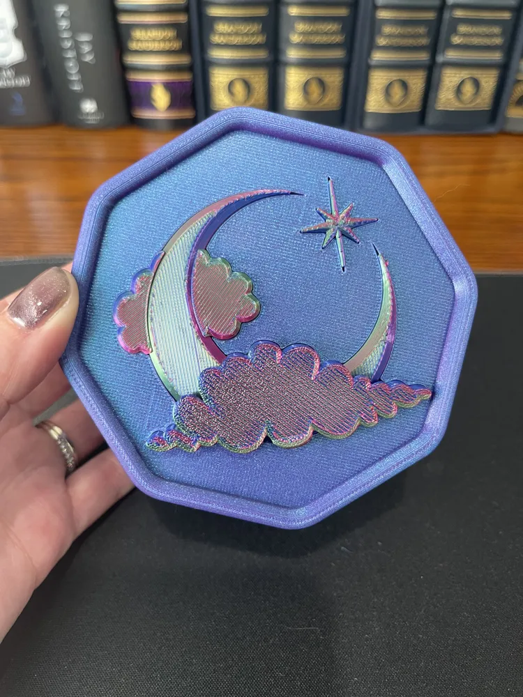 Celestial Moon & Cloud Trinket Box by Pages & Projects MakerWorld ...