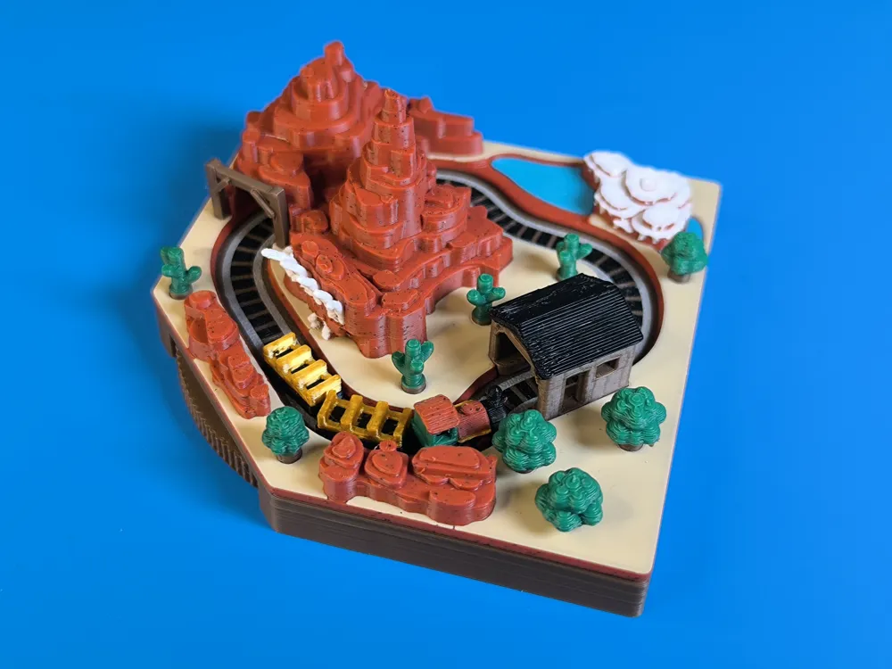 Mini Train - Big Thunder Mountain Diorama by BamBam Design MakerWorld ...