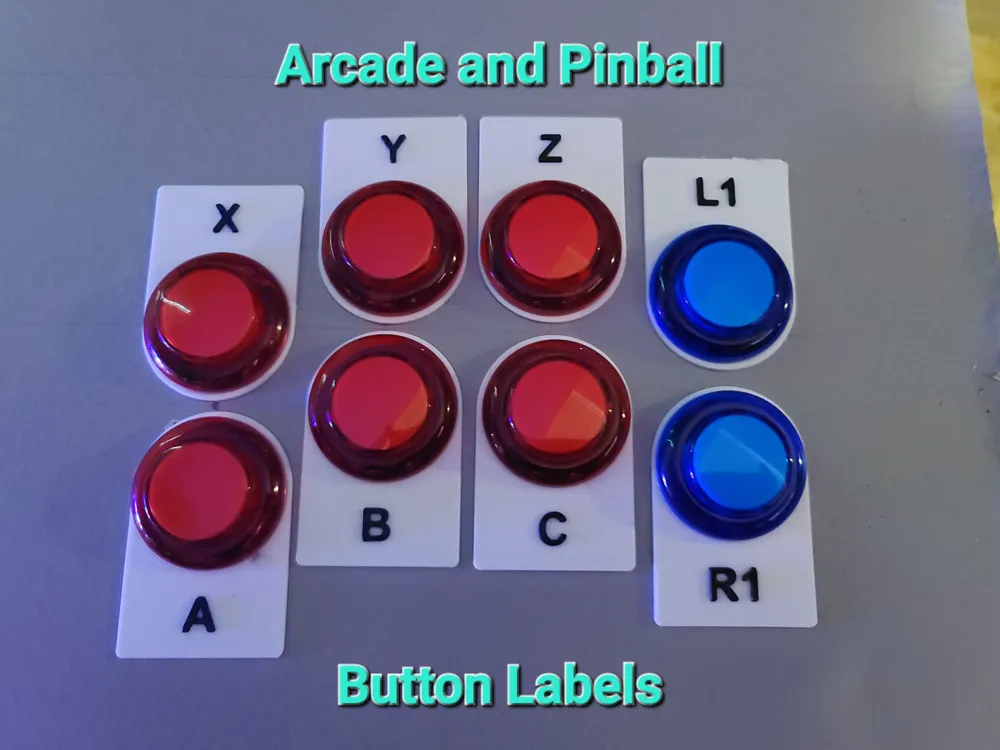 Arcade and Pinball Button Labels by DopaJohn MakerWorld: Download Free ...