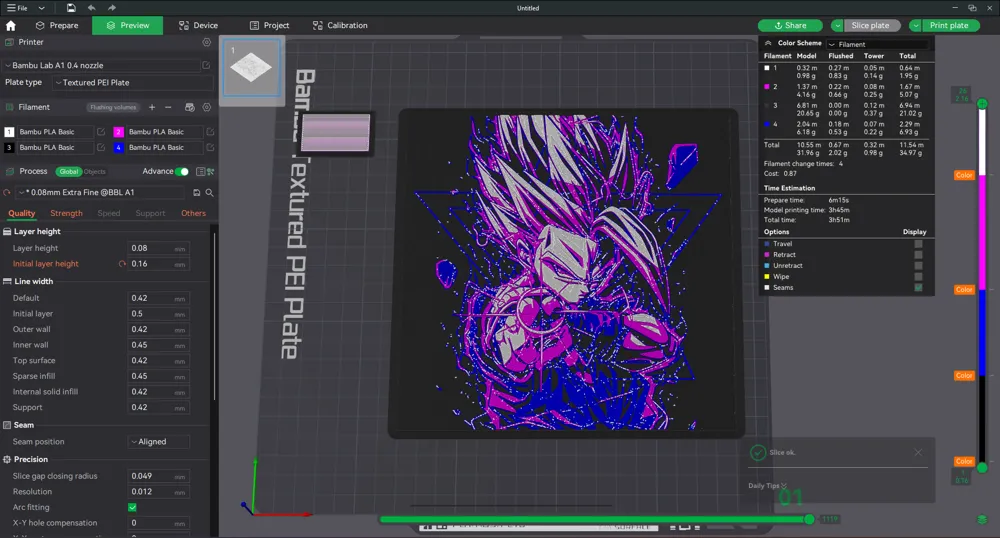Son-Gohan - HueForge by Think3D - MakerWorld
