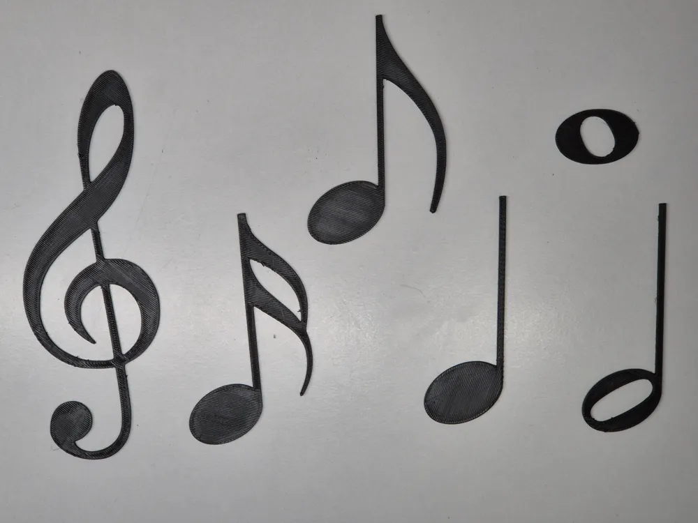 Flat Musical Notes by ProjektDruk3D MakerWorld: Download Free 3D Models