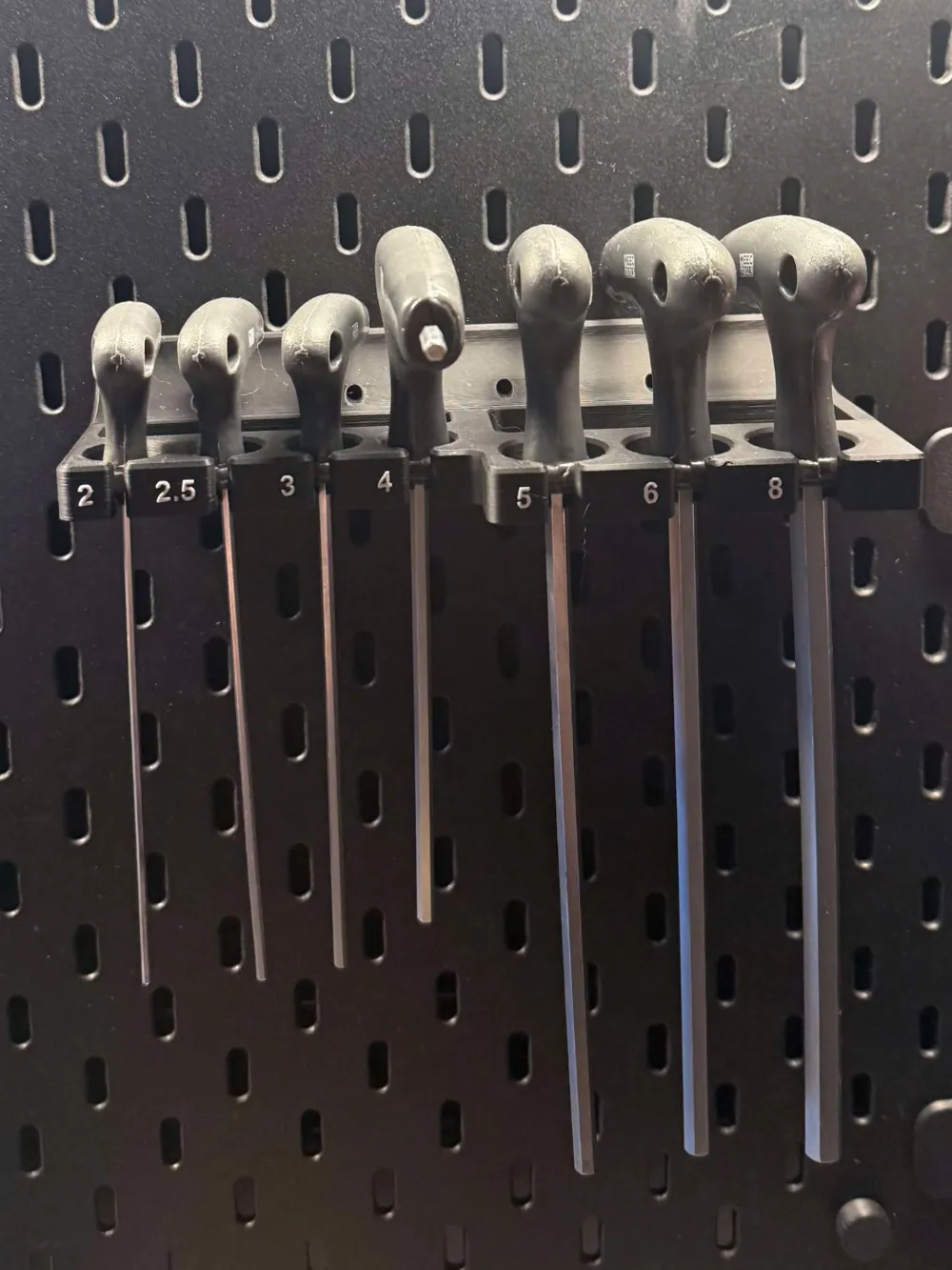 T-Handle Hex Key Holder Skadis Remixed by KELLGREN MakerWorld: Download Free 3D Models