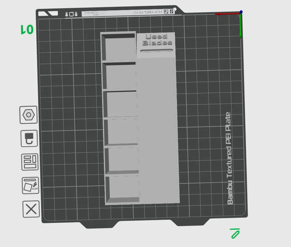 Vertical Razor Blade Organizer and Disposal by Jacob Miller - MakerWorld