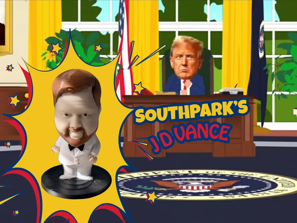 JD Vance - Southpark Mini Figure! - Free 3D Print Model - MakerWorld