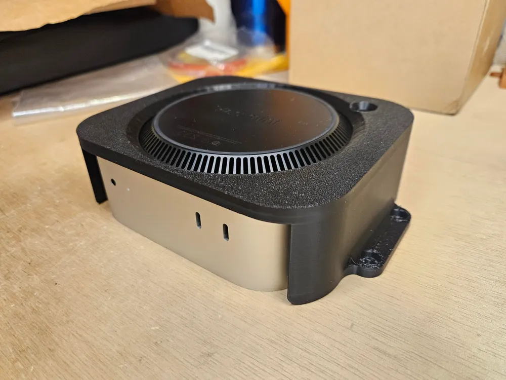 Mac Mini M4 2024 Wall / Under Desk Mount - Free 3D Print Model - MakerWorld