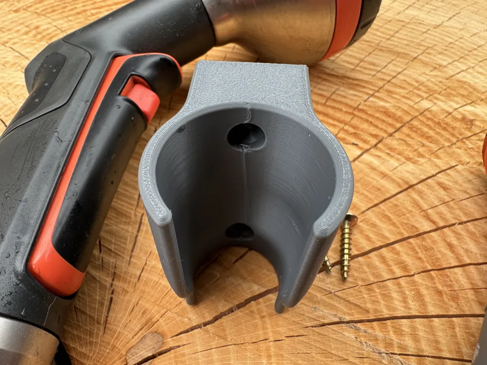 Garden Hose Wall Mount 1/2" Coupling by practical3D MakerWorld ...