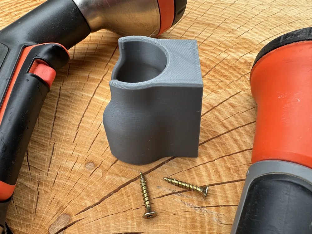 Garden Hose Wall Mount 1/2" Coupling by practical3D MakerWorld ...