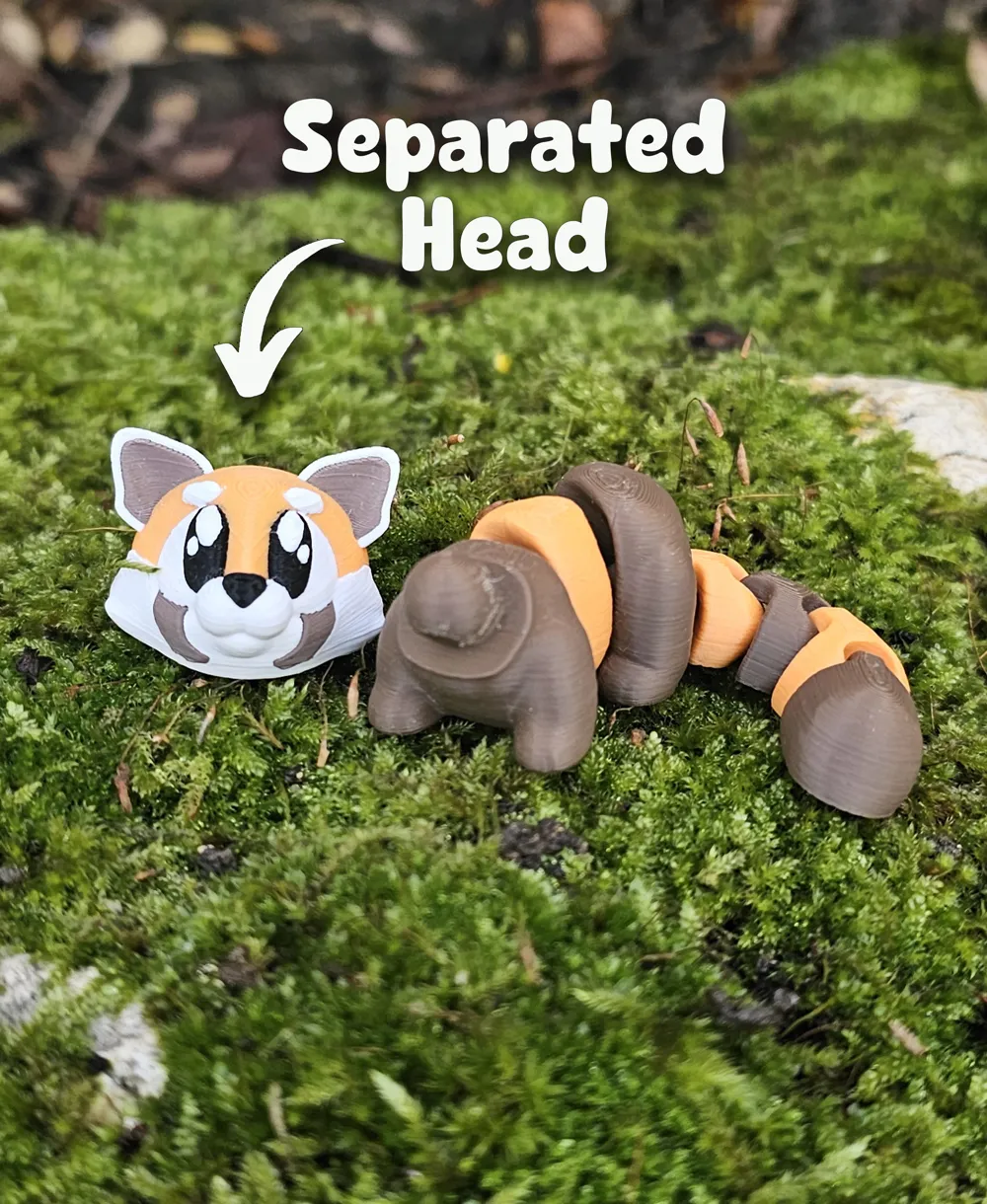Red panda Flexi Toy Free - Free 3D Print Model - MakerWorld