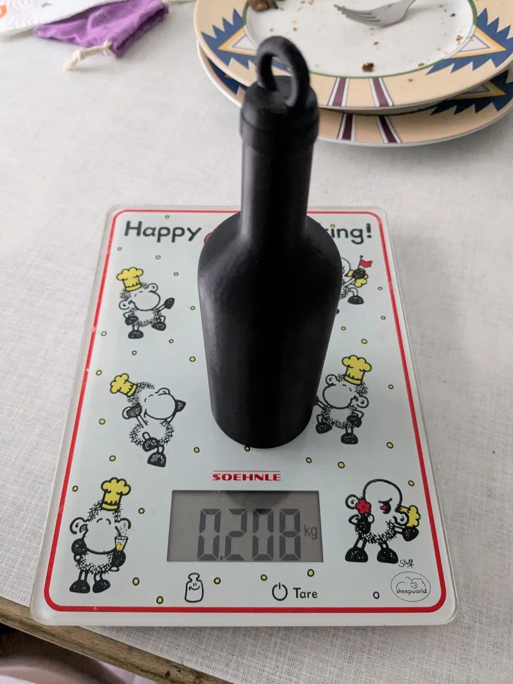 Helium balloon weight - 200g - wine bottle - Free 3D Print Model ...