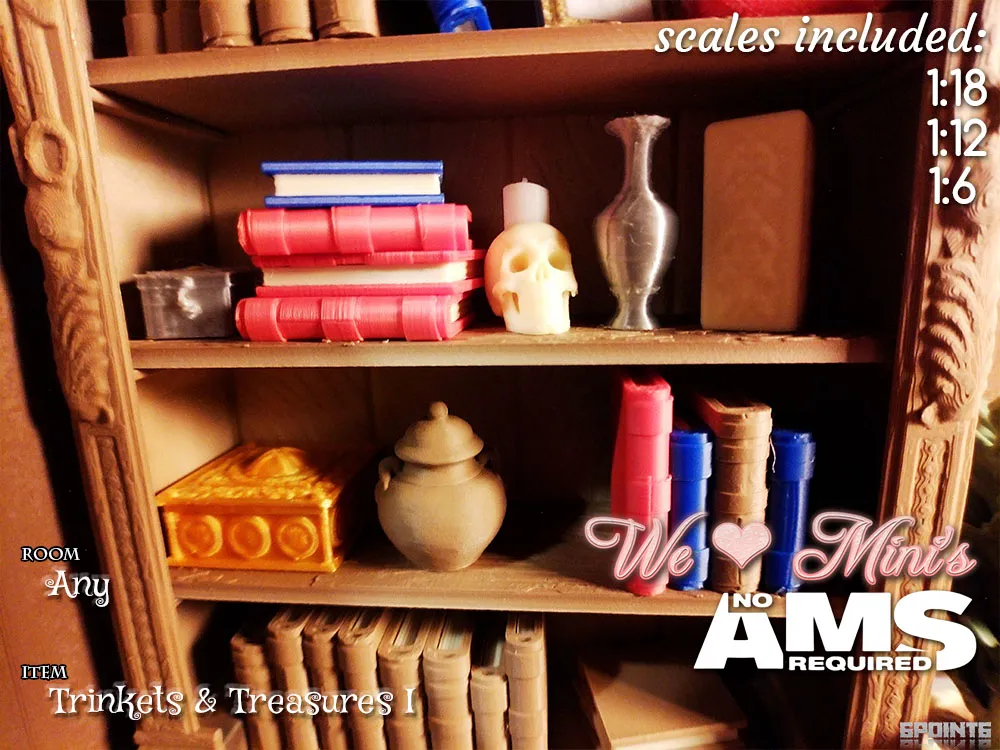 Dollhouse - Trinkets & Treasures I V2 - Free 3D Print Model - MakerWorld