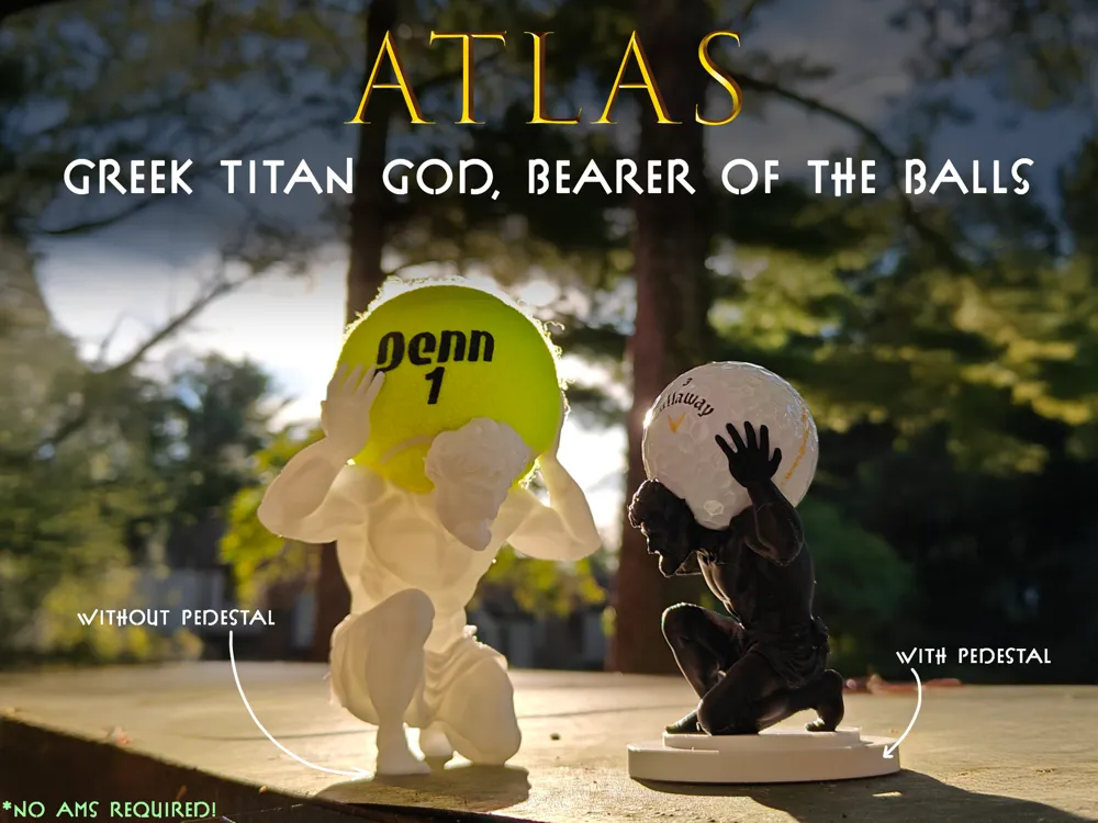 Atlas – Bearer of Your Balls, Greek Titan God - Free 3D Print Model ...