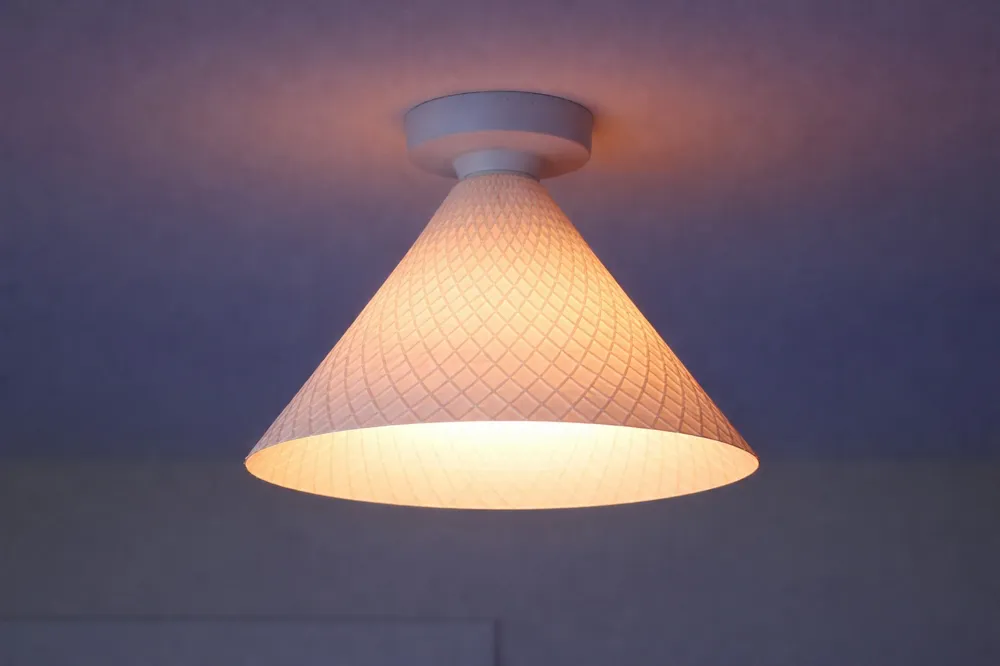 Woven Cone Lampshade - Free 3D Print Model - MakerWorld