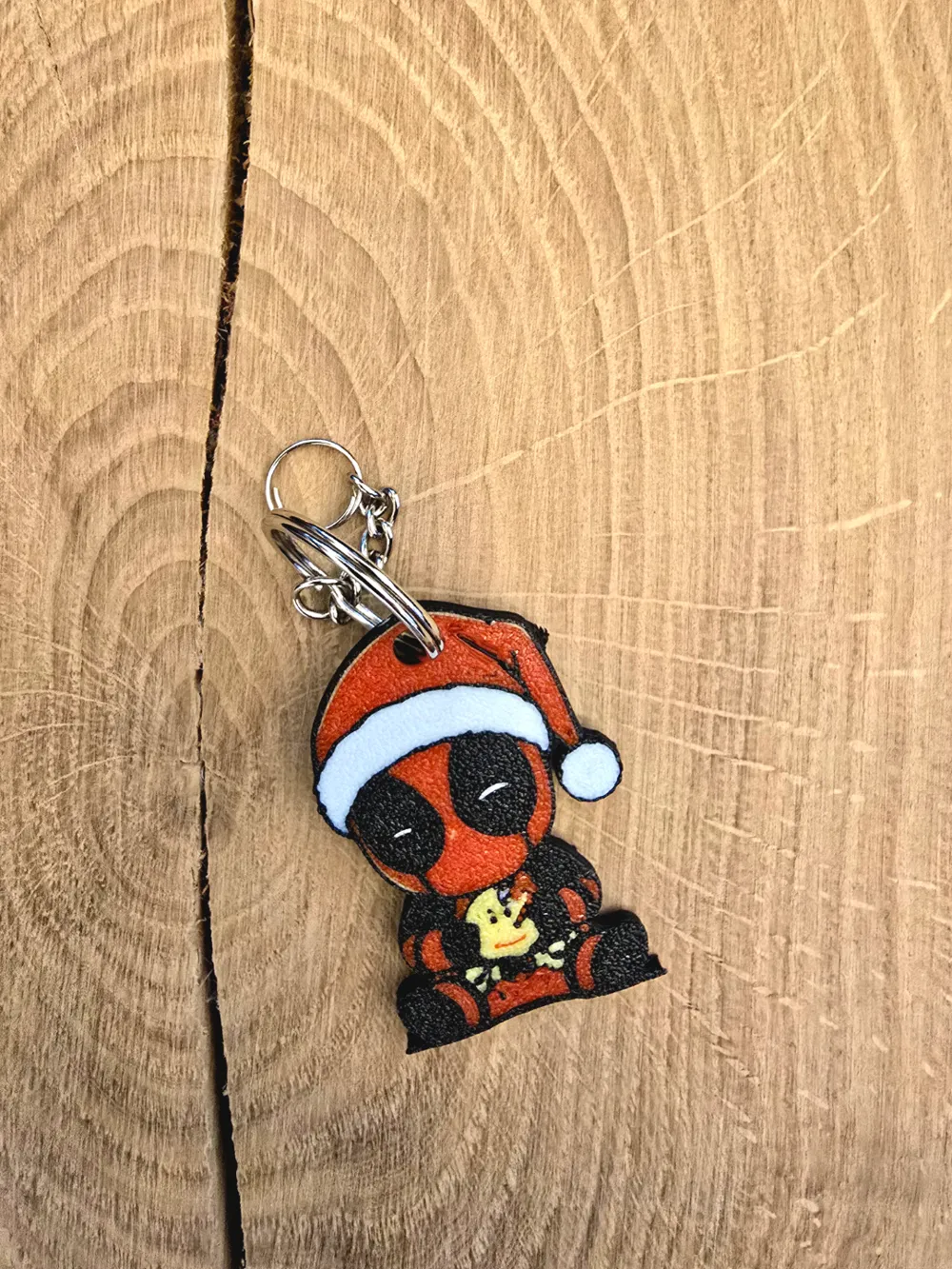 Christmas Baby Deadpool - keychain and ornament by Goomol DIY - MakerWorld