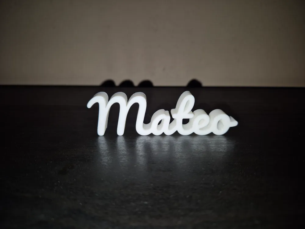 Mateo Name Sign Display Decor by GabT - MakerWorld