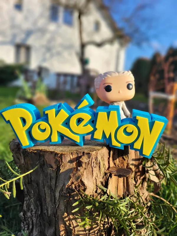 Pokemon logo sign by 3DFarmer - MakerWorld