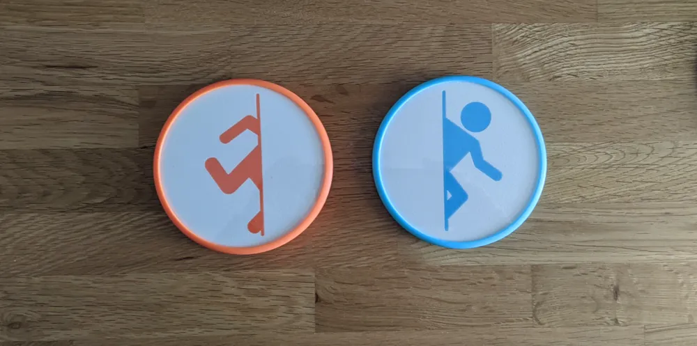 Two Portal Coasters by Chango - MakerWorld