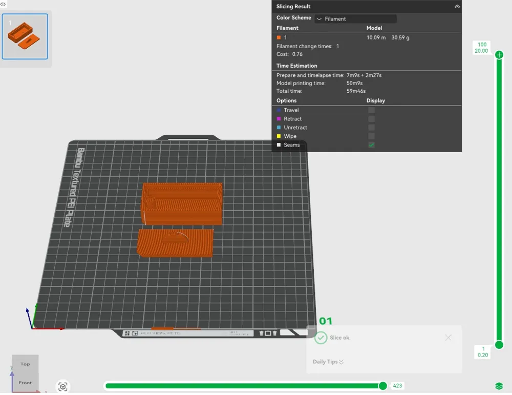 小型磁性钥匙盒 ( 8x2 磁铁 ) - 免费 3D 打印模型 - MakerWorld