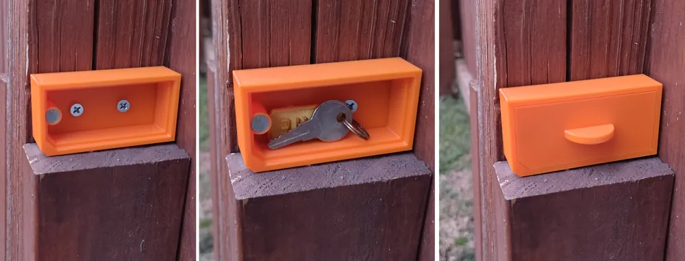 Kleine magnetische Schlüsselbox ( 8x2 Magnete ) – Kostenloses 3D ...