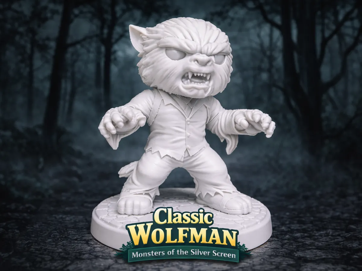 Classic Wolfman Figure Free 3d Print Model Makerworld