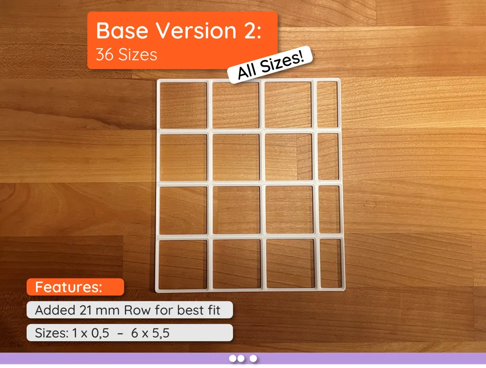 Gridfinity Baseplate 4mm – Std. & Half‑Spacing - Free 3D Print Model ...