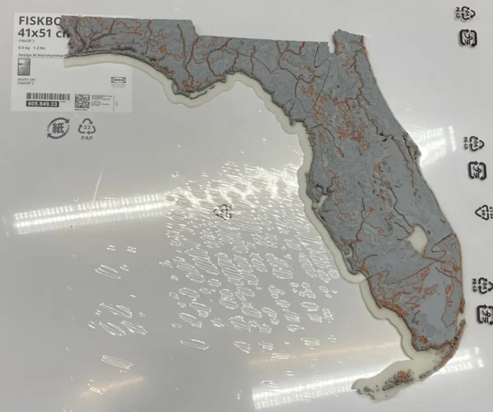 Florida, USA (FL) Topographic Map by Anson Liu - MakerWorld