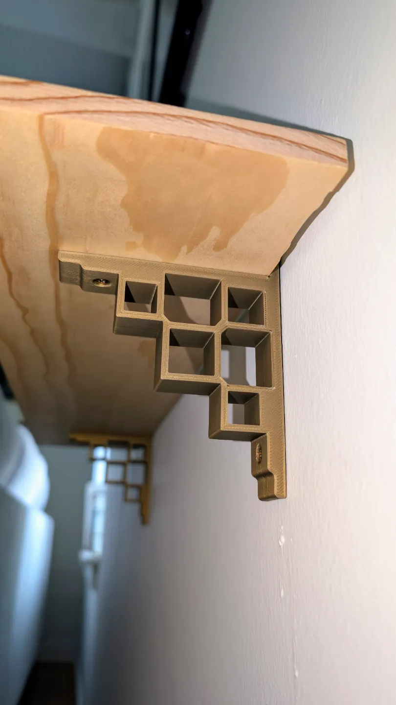 Modern geometric shelf bracket by Trouble_Man MakerWorld: Download Free ...