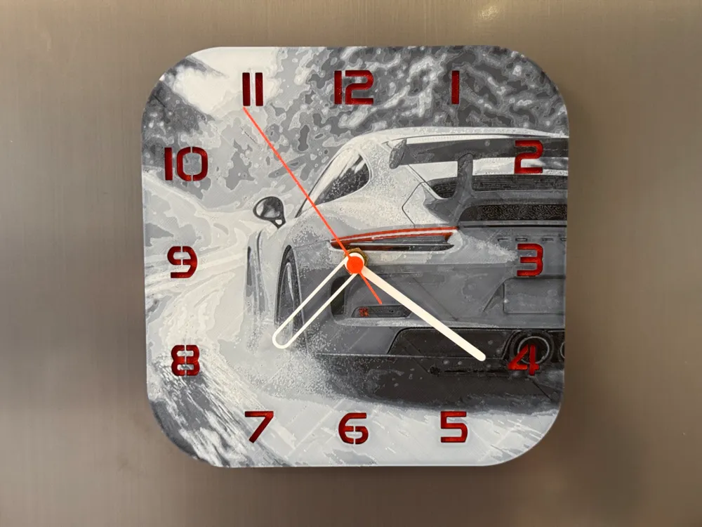 Wall/desk clock Porsche by cP3D - MakerWorld
