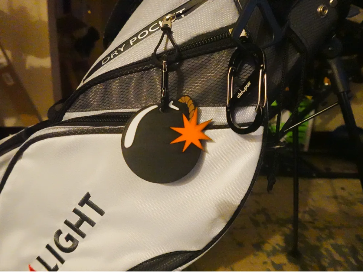 Golf Bag Bomb Tag - Free 3D Print Model - MakerWorld
