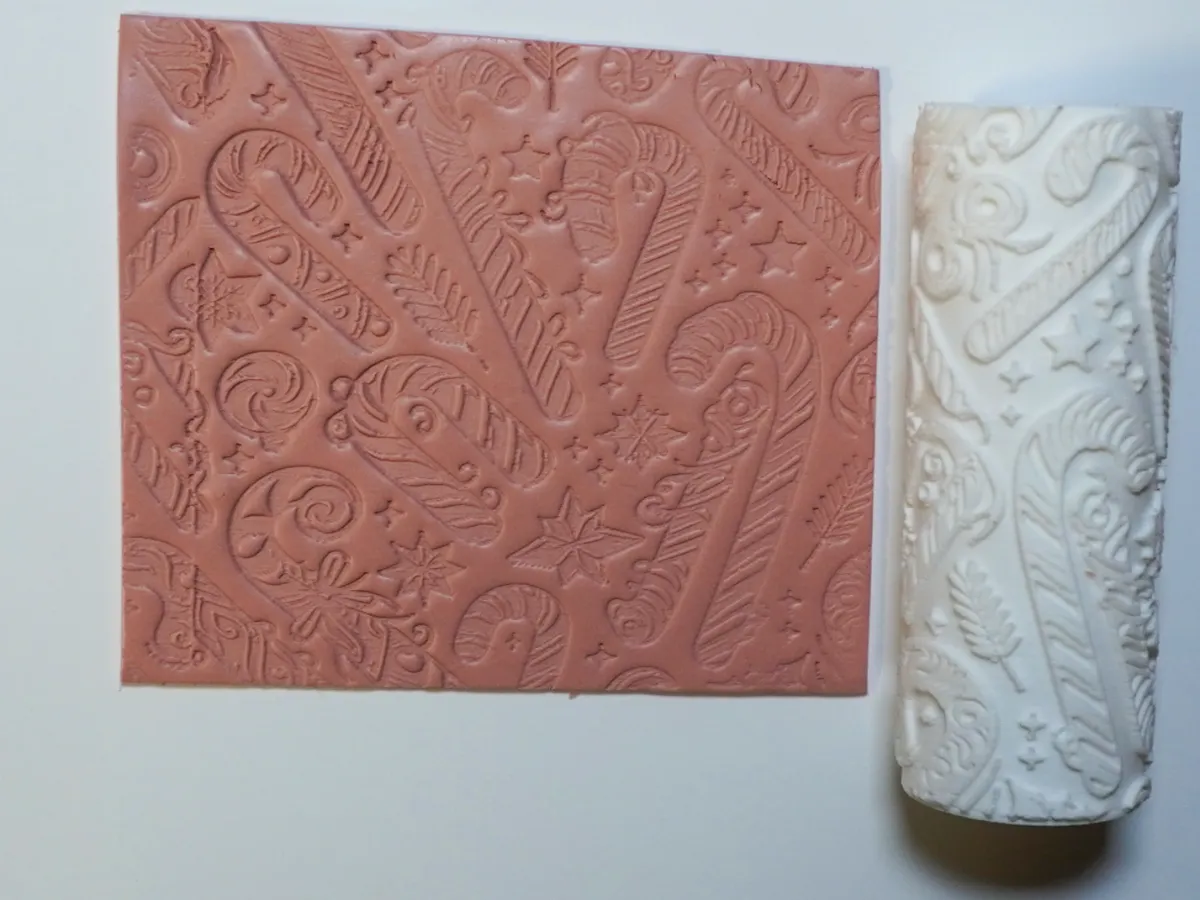 Texture Roller Candy Canes Pattern Polymer Clay by Bogdan MakerWorld ...