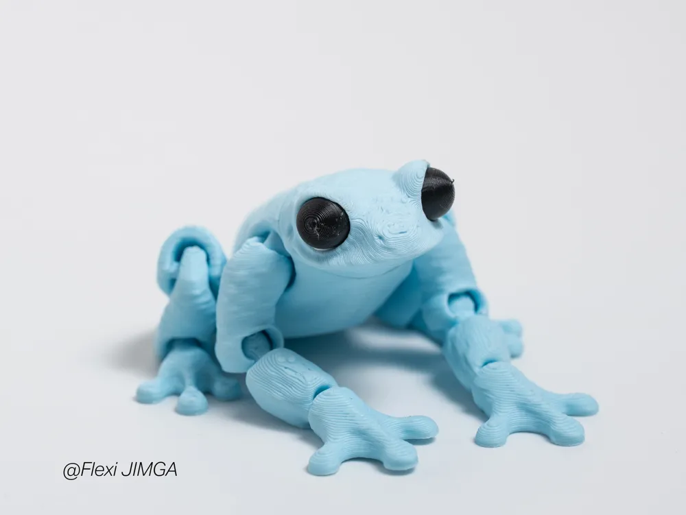 Tiny Flexi Frog Animal - Separated Colors Print - Free 3D Print Model ...