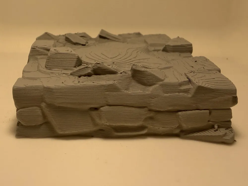 Square Stone Ridge Platform Base Stand by Scott MakerWorld: Download ...