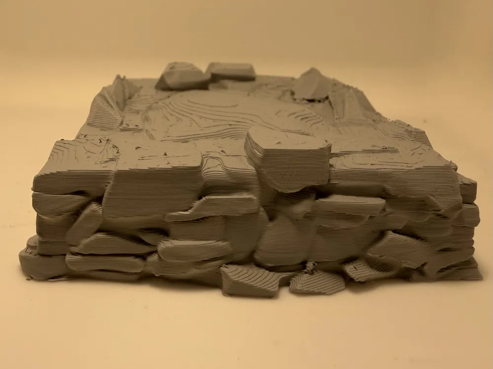 Square Stone Ridge Platform Base Stand by Scott MakerWorld: Download ...