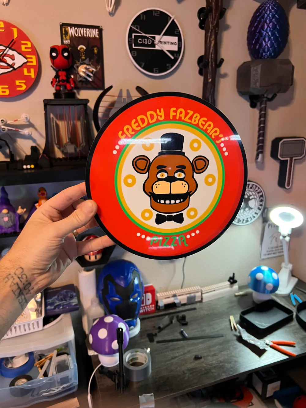 Freddy Fazbear (FNAF) LED Lamp by Codyinbody3 - MakerWorld