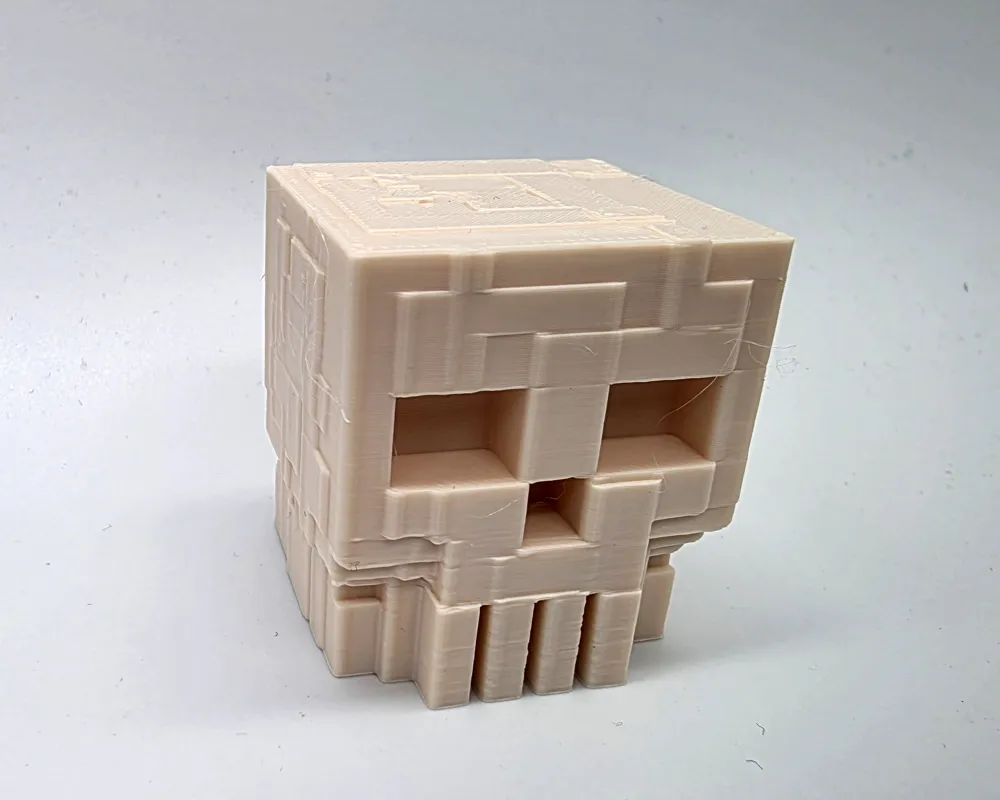 Boxy Minecraft-Inspired Skull by Triple G WorkshopMakerWorld: Download ...