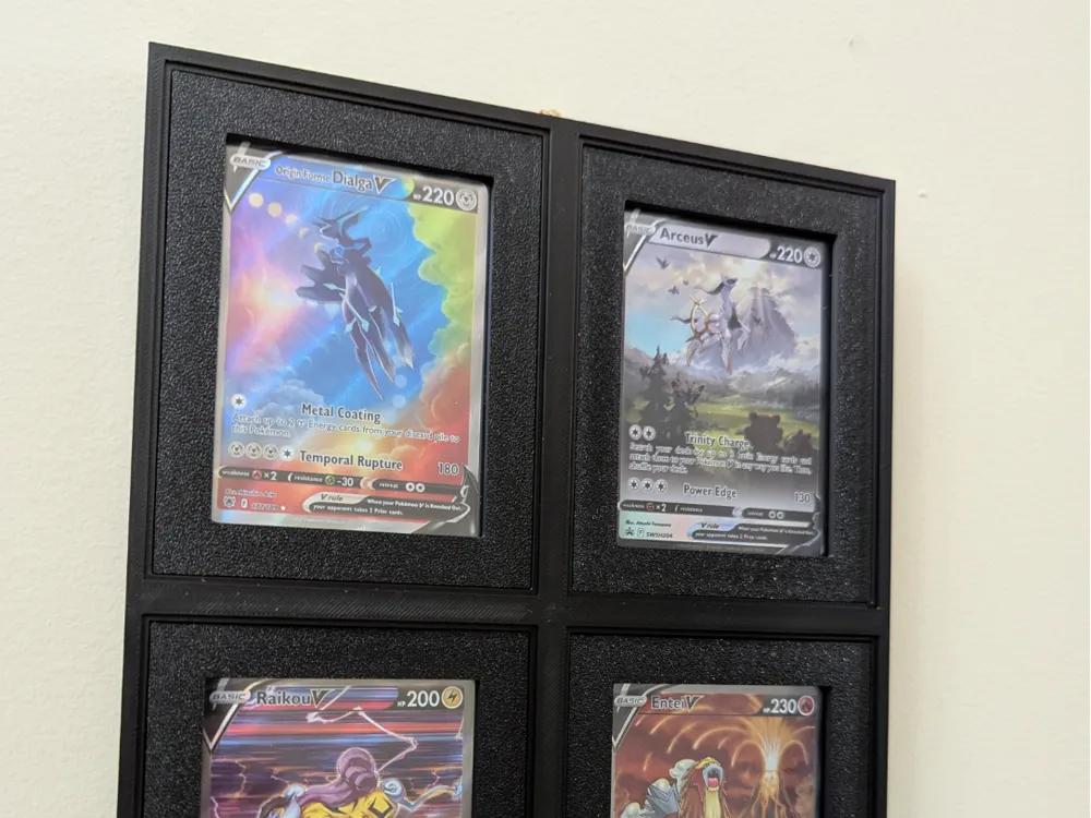 Toploader Wall Frame - 4x TCG Card Holder by vorkosigan78 MakerWorld ...