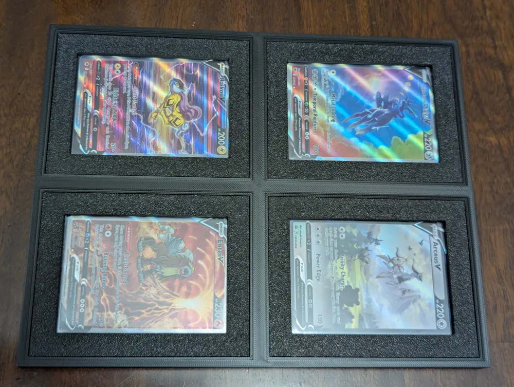 Toploader Wall Frame - 4x TCG Card Holder by vorkosigan78 MakerWorld ...