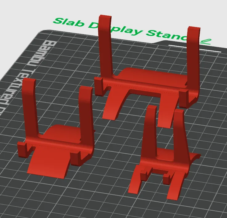 Rock or Mineral Slab Display Holders by p-stov - MakerWorld