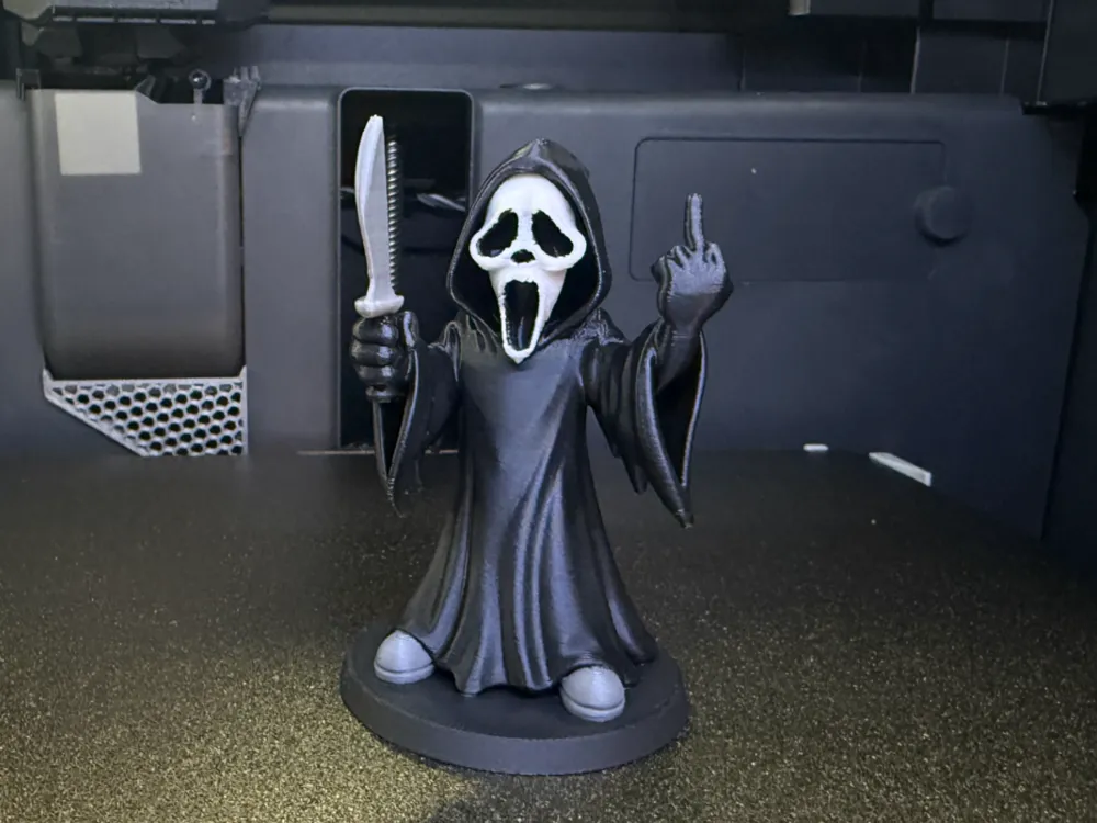 Scream Ghostface giving the Finger by Oleg MakerWorld: Download Free 3D ...