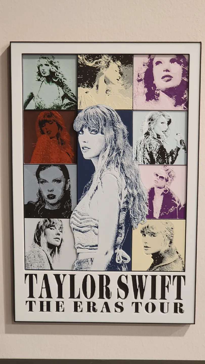 Taylor Swift The Eras Tour - Stand and Frame by Suddenly Art MakerWorld ...