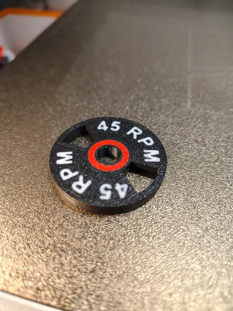 Vinyl record adapter 45 RPM - Free 3D Print Model - MakerWorld