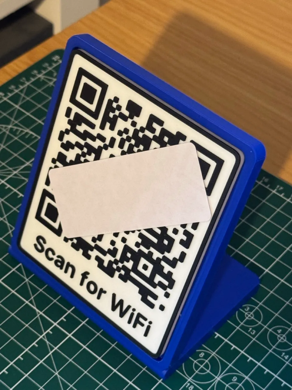 QR stand for generated sign with text by sgauntlett - MakerWorld