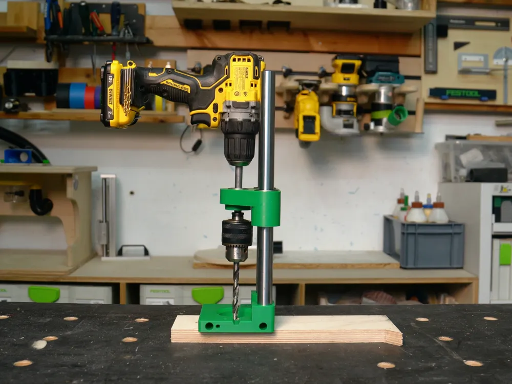 Hand drill vertical drilling stand Remixed by DIY一个忠先生 - MakerWorld